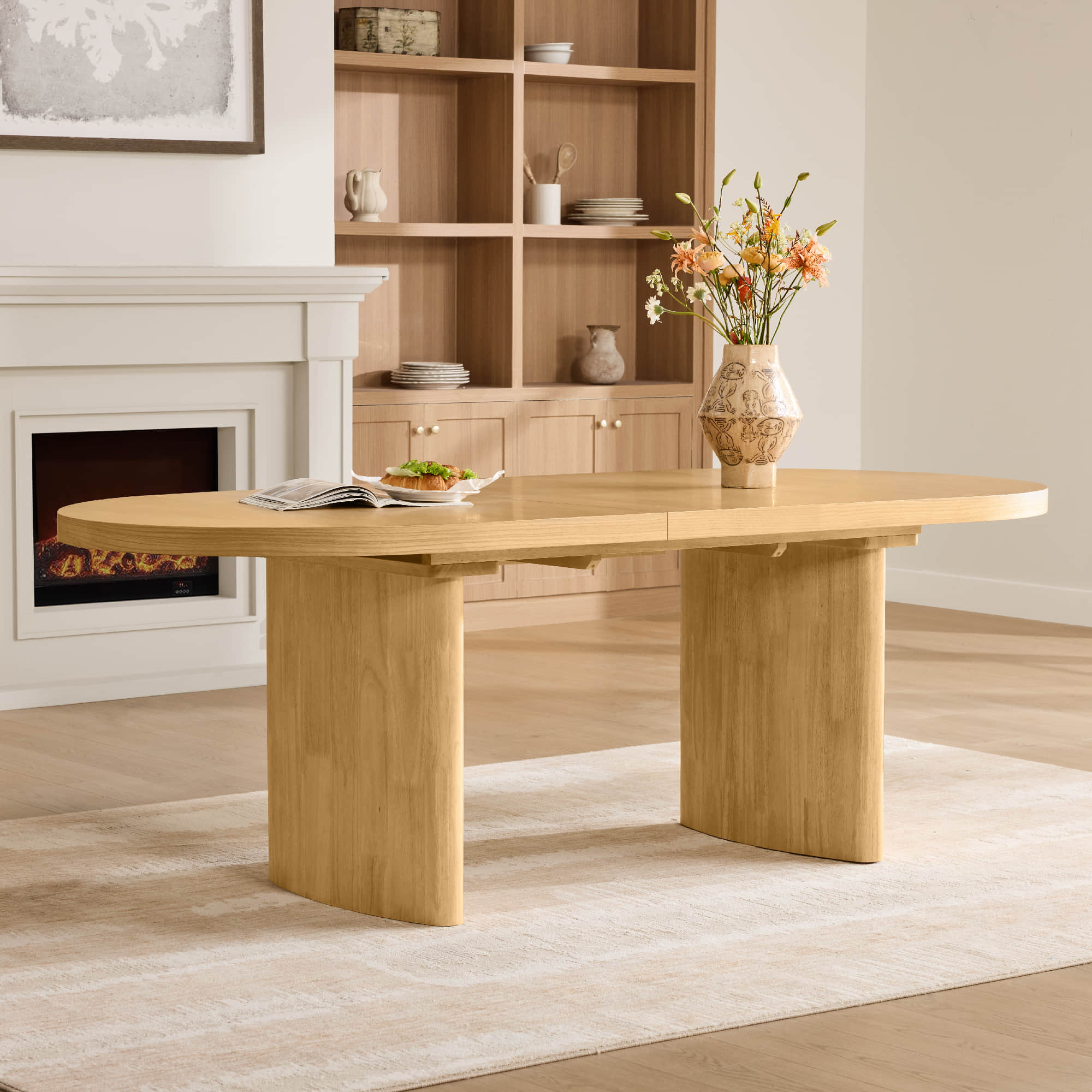 Merlin Extendable Dining Table | Architectural Oak Design – CHITA LIVING
