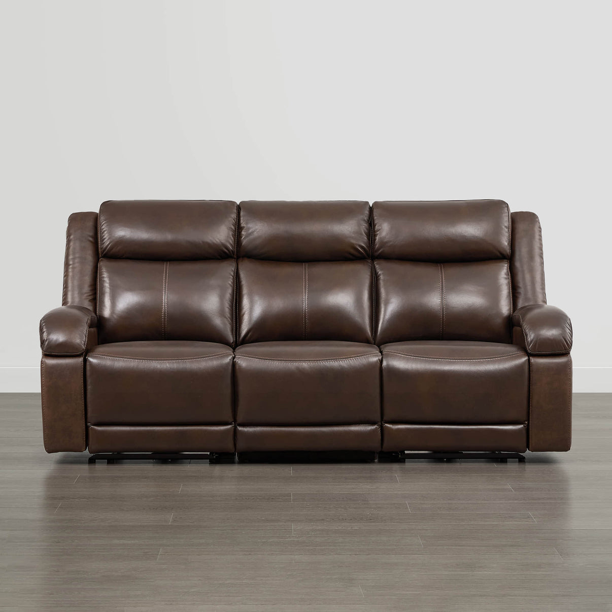 Wall Hugger Power Reclining Sofa | Power Headrest & Genuine Leather ...