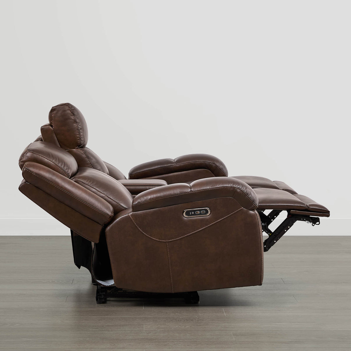 Wall Hugger Power Reclining Sofa | Power Headrest & Genuine Leather ...