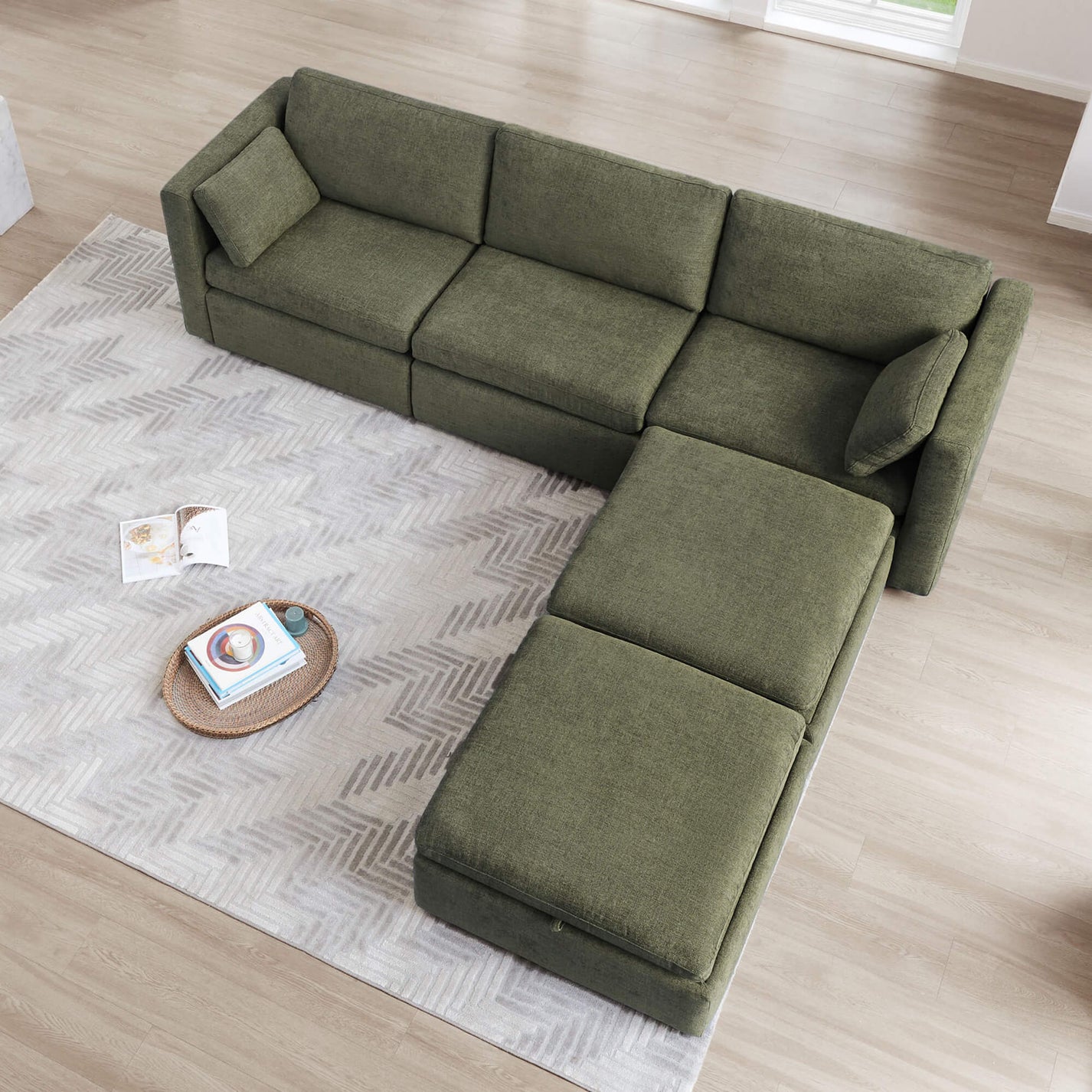 Delaney 5-Seat Modular Sofa Chaise (112") | Luxurious Comfort – CHITA ...